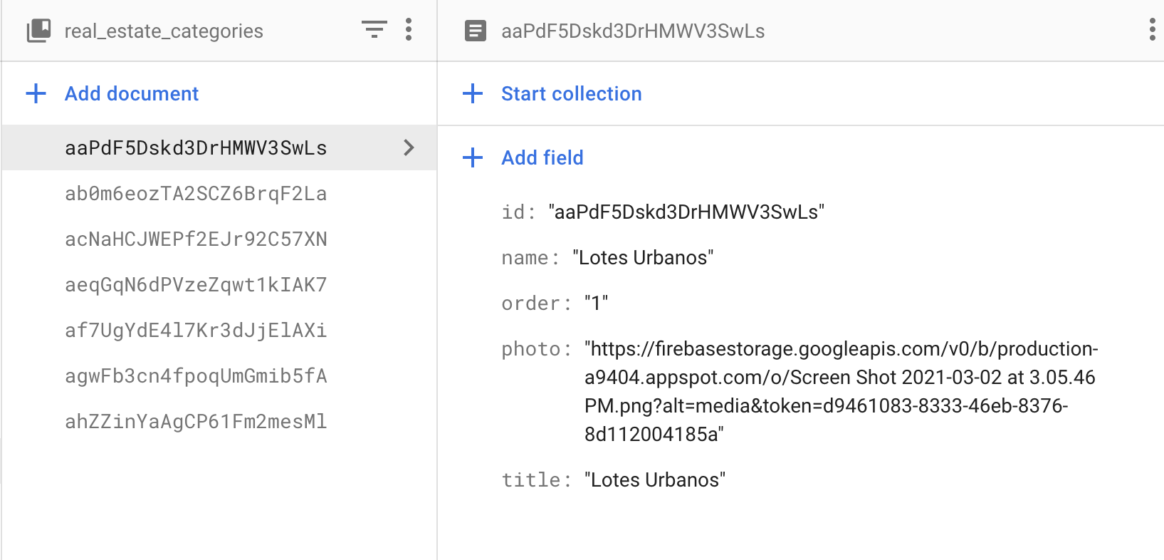 Setting Up Firebase Tables - Instaflutter