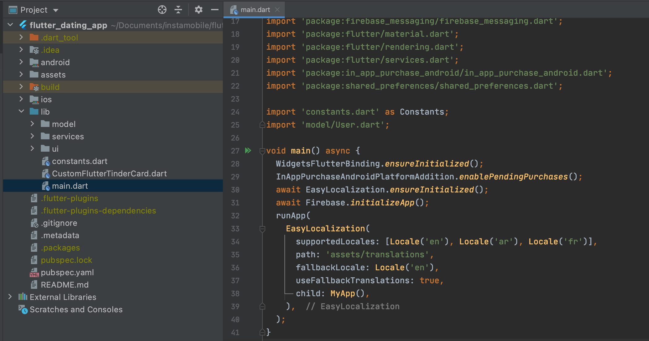 Adding Language Support - Instaflutter